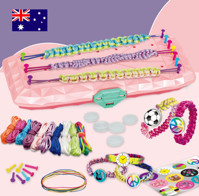 Friendship Bracelet Making Kit DIY Craft Girls Kids Bracelet Maker Set ...
