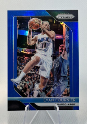2018-19 Panini Prizm Evan Fournier Blue Prizm /199 Color Match! #139 ...