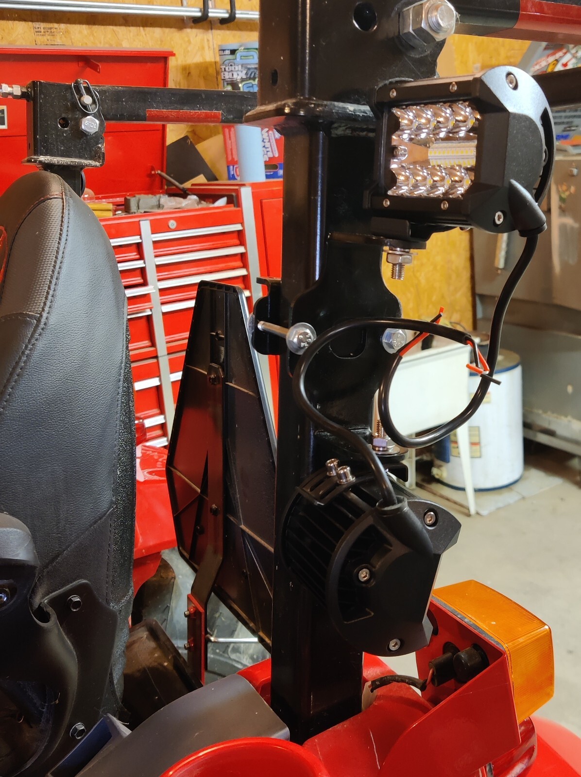 ROPS Light Mount Brackets with 2 LED Pods - USA MADE - Incl. Install ...