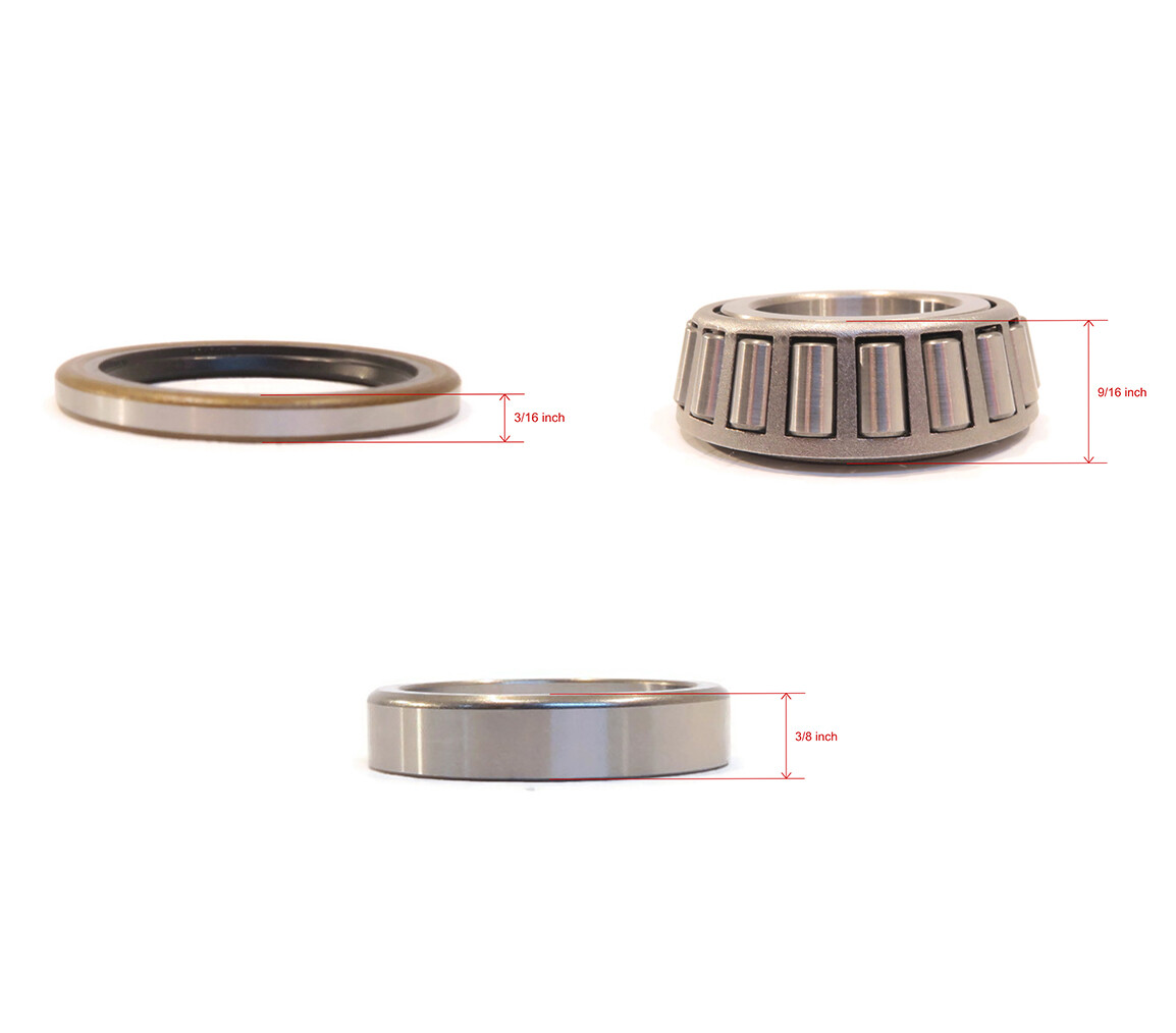 Grasshopper Bearing Kit with Taper Bearings 122522, Cups 123522 & Seal ...