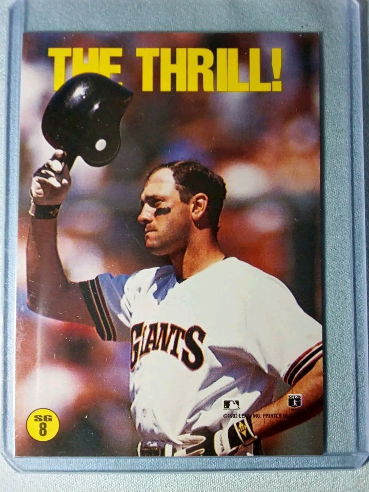 1993 Donruss Spirit of the Game Will Clark #SG8 - San Francisco Giants - Bx2 | eBay