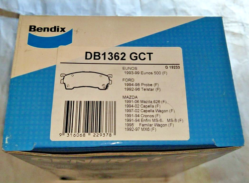 Bendix DB1362 GCT - Front Brake Pad FIT - FORD-MAZDA-KIA - Check listing | eBay