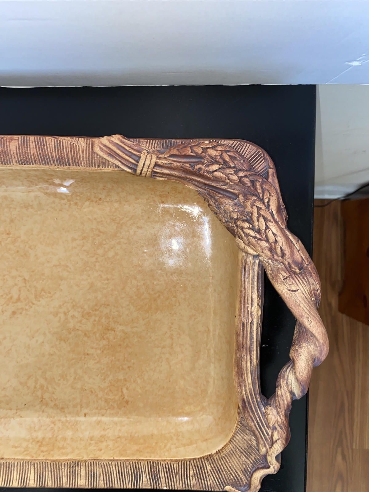 Ellen Evans Pottery 18.8" X 9.5" Rectangle Handled Serving Platter | eBay