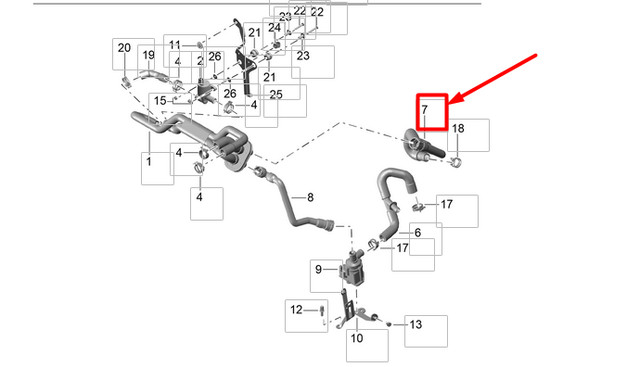 Porsche 95b 819 332 a HVAC Heater Hose for sale online | eBay