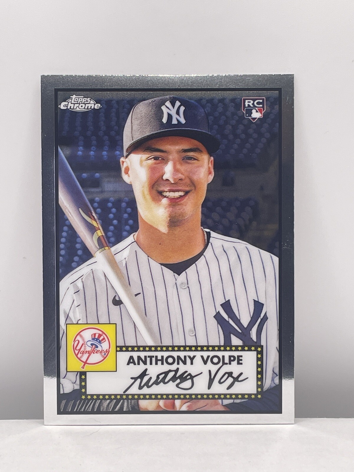 2023 Topps Chrome Lids Mitchell & Ness Exclusive #52-2 Anthony Volpe RC Yankees | eBay