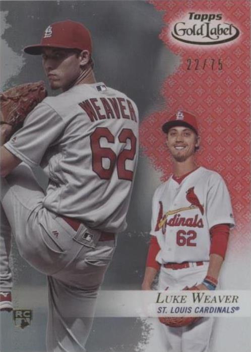 2017 Topps Gold Label - Luke Weaver #62 Class 1 Red /75 (RC) for sale ...
