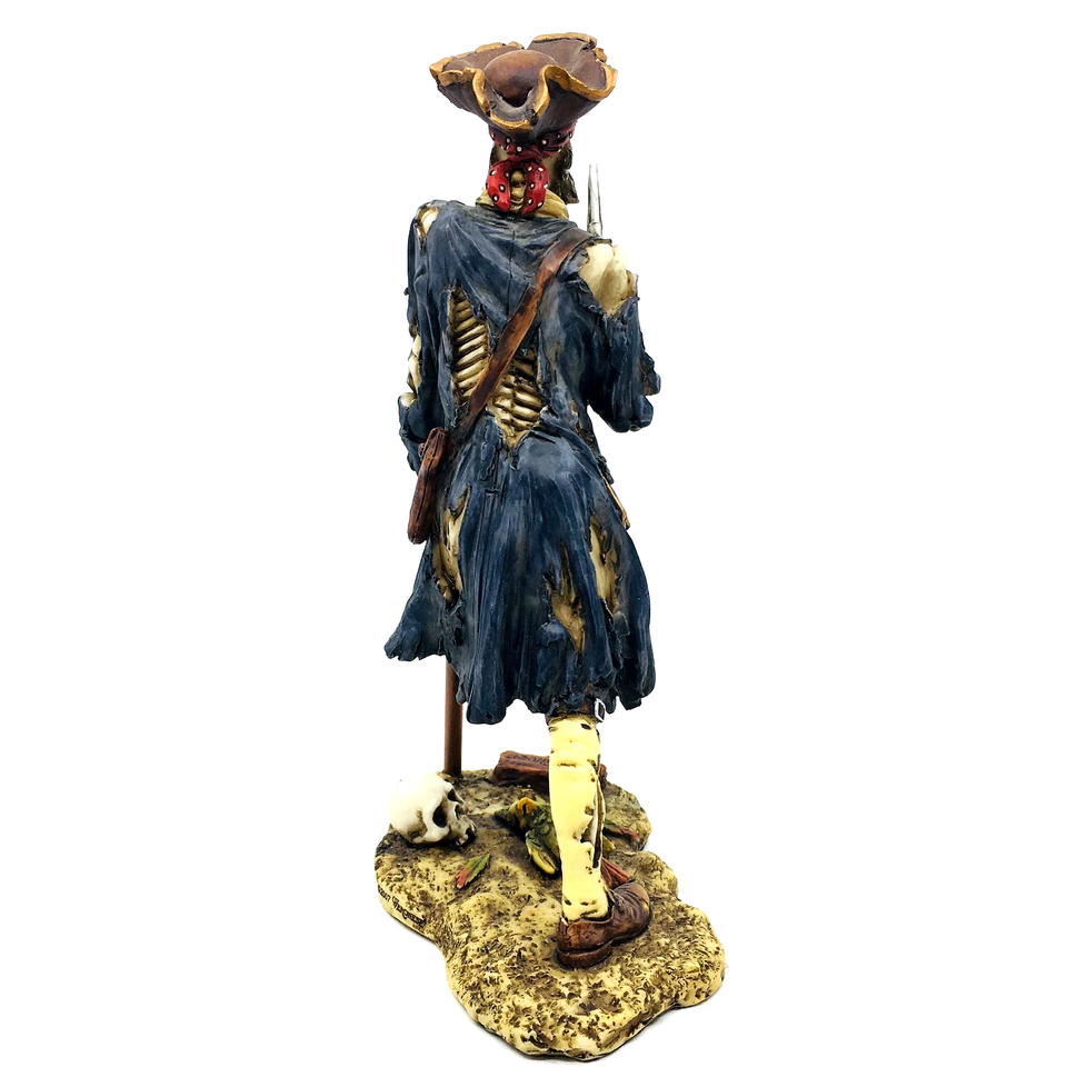 Skeleton The Pirate Captain John Silver Figurine | Summit Skeleton ...