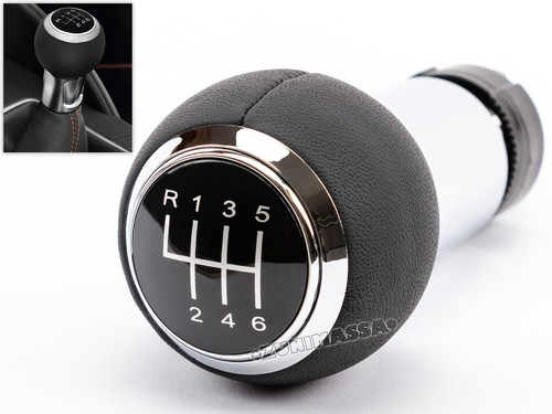 for AUDI SPORTBACK A3 8P 8V 6 SPEED GEAR SHIFT STICK KNOB LEATHER ...