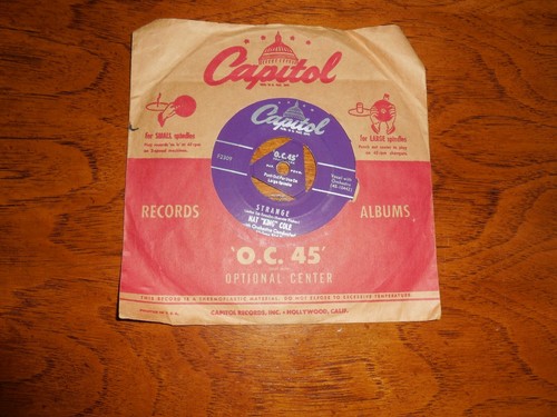 NAT KING COLE 45 rpm With Center Disc Vinyl Records CAPITOL | eBay