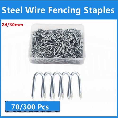 Steel Wire Fencing Staples 70/300 Pcs, Wire Staples, U-Shaped Fasteners ...