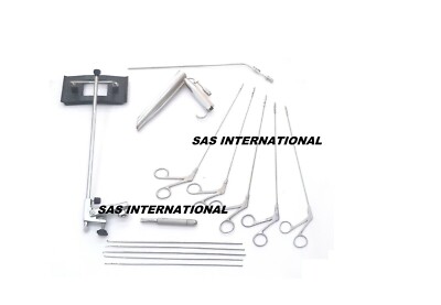 Micro Laryngeal Pedestal Laryngoscope Set Of 14 For ENT Surgery ...