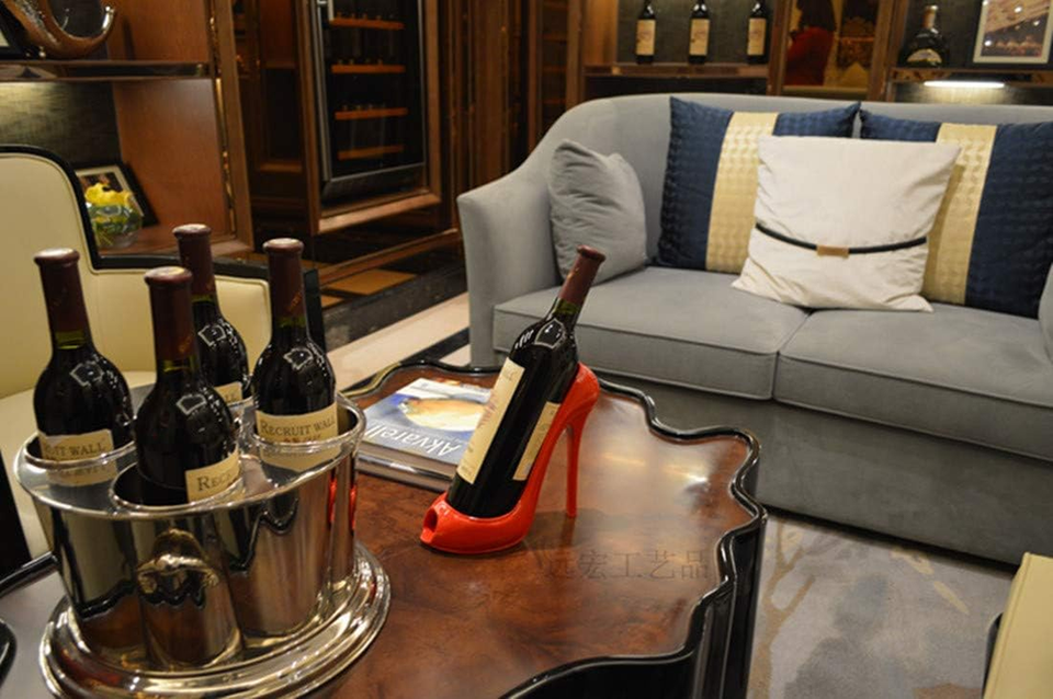 High Heel Wine Bottle Holder Countertop Storage Stand for Wedding Party ...