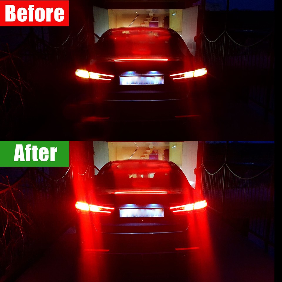 7443 Brake Light Bulb 4-Pack 3157 LED Red Strobe Brake Light Bulbs ...