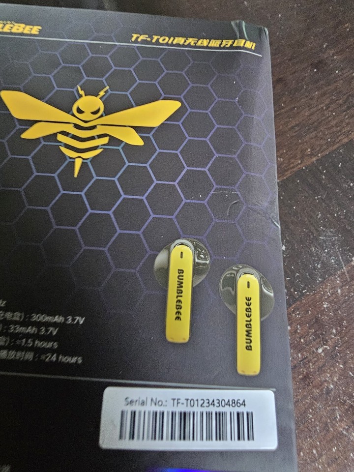 BumbleBee Transformers Wireless Earbuds TF-T01, New | eBay