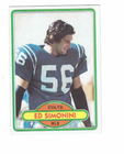 Ed Simonini Indianapolis Colts MLB #369 Topps 1980 #Football Card | eBay