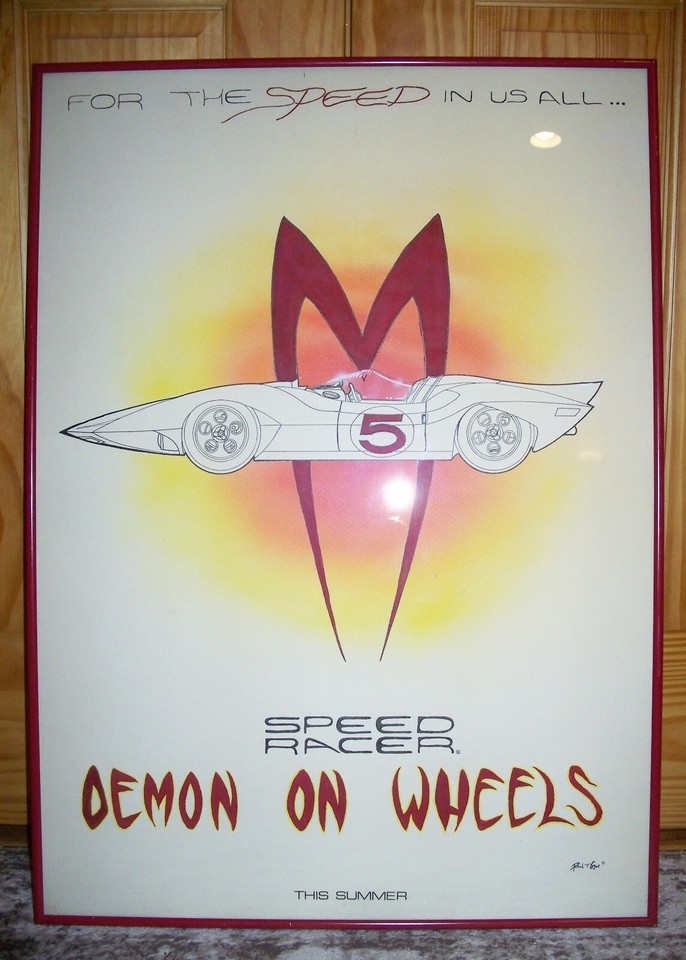 Speed Racer Mach 5 Framed Print, Original One Of A Kind Wall Art ...