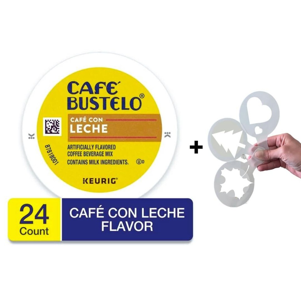 Cafe Bustelo Sweet & Creamy Café Con Leche Coffee 24 to 144 K cups Pick ...