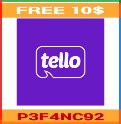 FREE TELLO Referral $10 Code [P3F4NC92] - Please Read. 100% Charity Donation | eBay