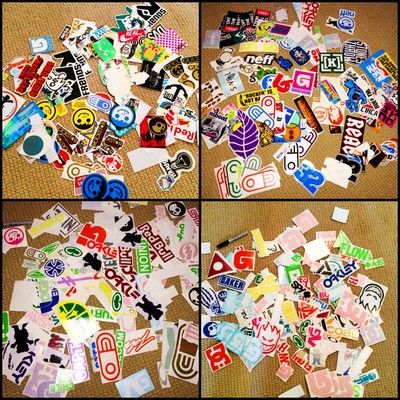 SALE!! Skateboard Snowboard Decal Sticker Lot Random Burton Oakley Neff ...