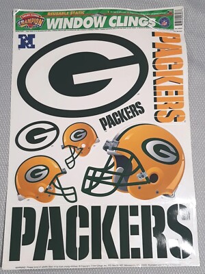 Green Bay Packers Window Clings Decal Decorations | eBay
