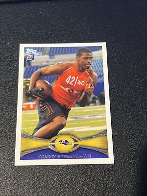 2012 Topps Football Card #199 Tommy Streeter Rookie Baltimore Ravens | eBay