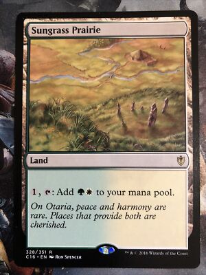 1x Sungrass Prairie Commander 2016 C16 Land MTG Magic the Gathering x1 ...