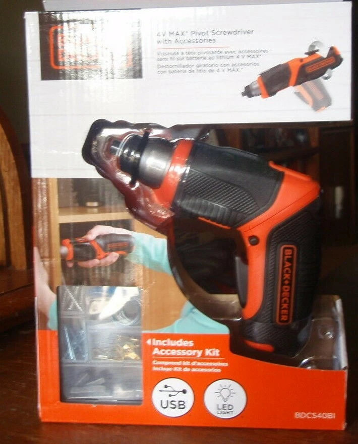 Black Decker 4-Volt MAX Lithium-Ion Pivot 1/4 Cordless, 44% OFF
