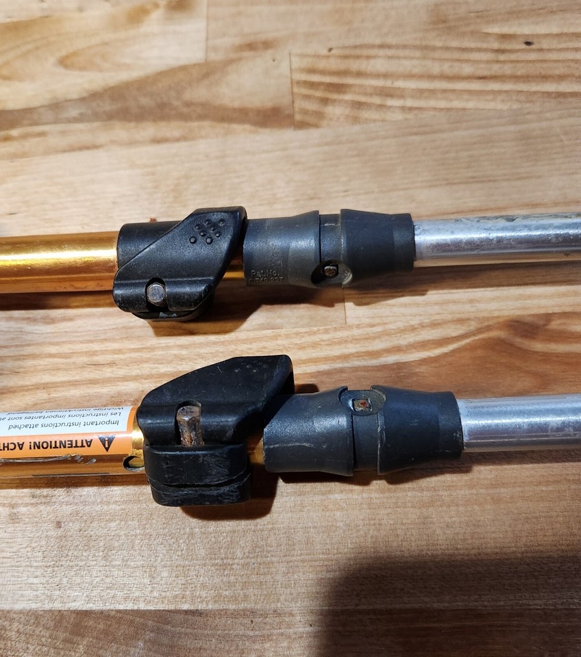 Black Diamond Trail Flicklock Trekking Poles Walking Hiking Sticks Gold ...