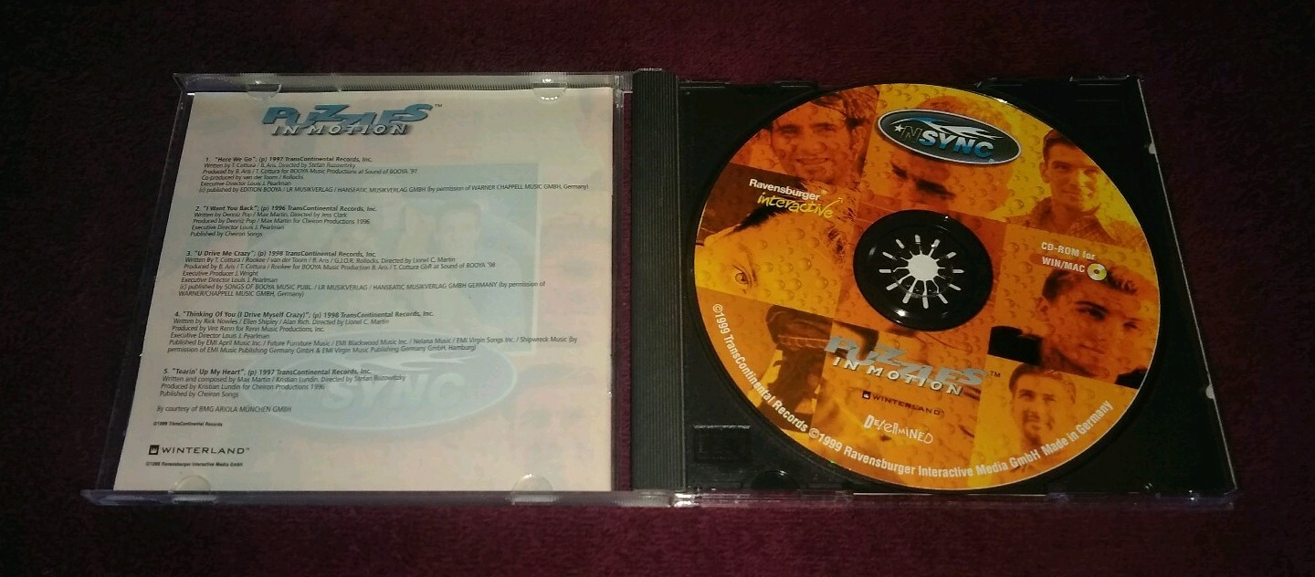 Puzzles in Motion: NSYNC (Windows/Mac, 1999) CD Rom 708828700002| eBay