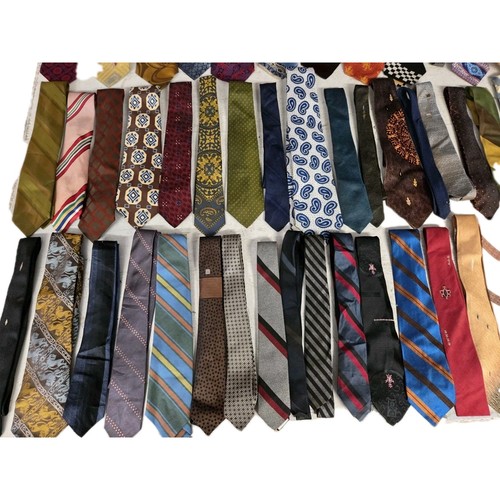 LOT OF 125 VINTAGE TIES VTG 60s & VTG 70s NECKTIES WIDE SKINNY MOD ...