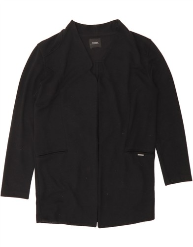 GUESS Womens Longline Oversized Open Blazer Jacket UK 8 Small Black ...