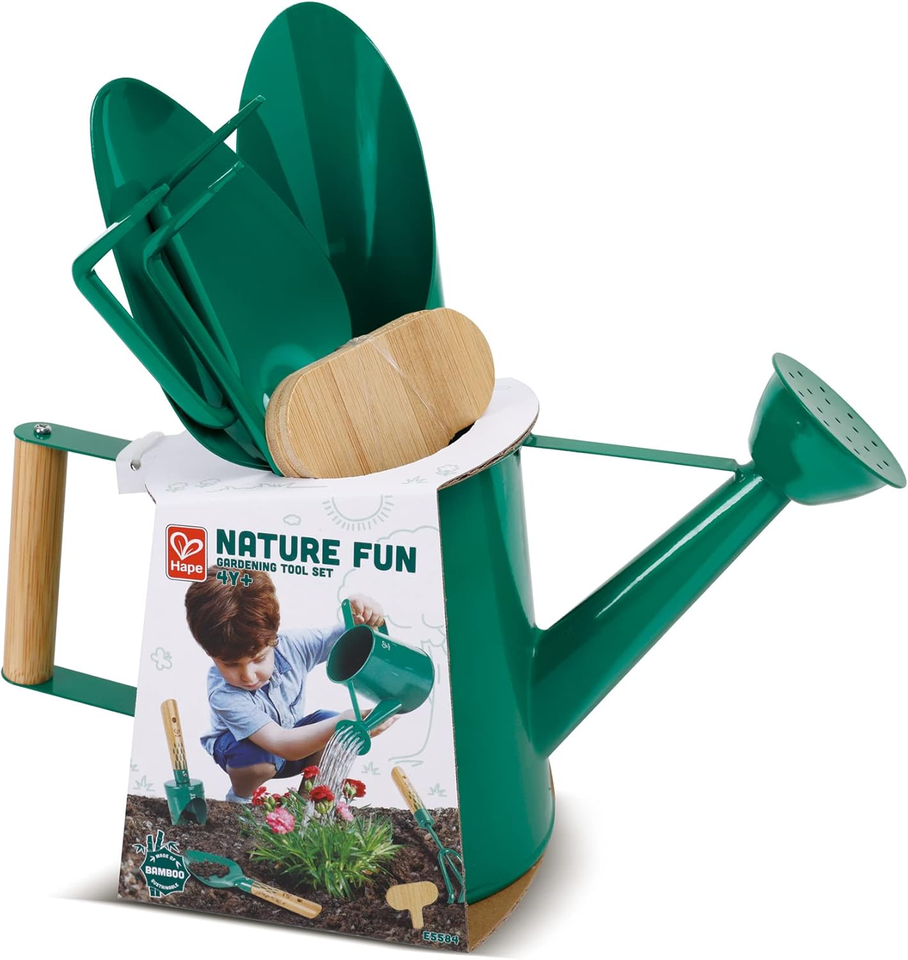 Nature Fun - Set Da Giardinaggio: Annaffiatoio, Spatola, Rastrello E ...