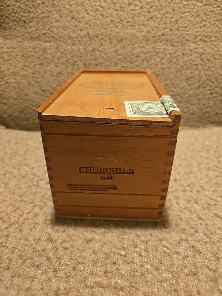Carlisle Cigar Box Vintage Wood Cigar Box Made In USA Rare Find Empty ...