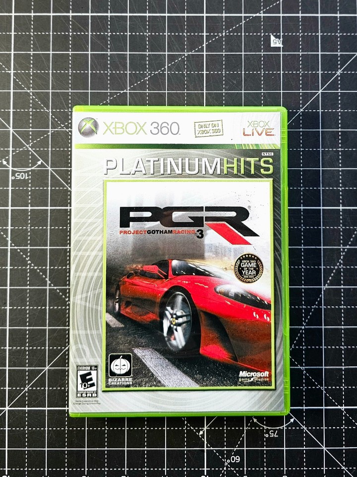 Xbox 360 Project Gotham Racing 3 Platinum Hits Custom Case - NO Game or ...