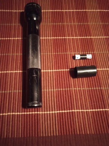 Maglite 3 D Cell Black W/ D To AA battery Adapter/New Nite-Ize 55 Lumen ...