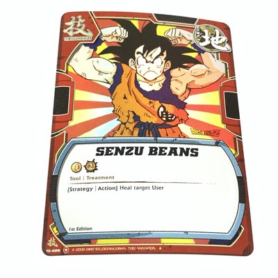 Senzu Beans Foil card 2008 Bandai Dragon Ball Z ccg tcg Holo Rare TE016 ...
