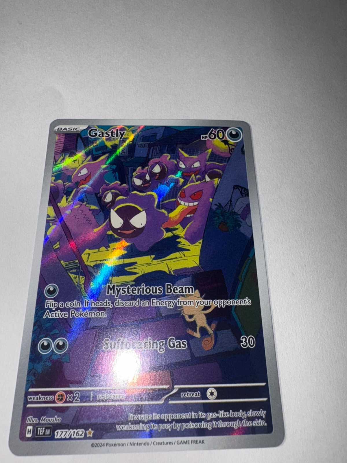 Gastly 2024 Scarlet & Violet: Temporal Forces #177/162 Illustration ...