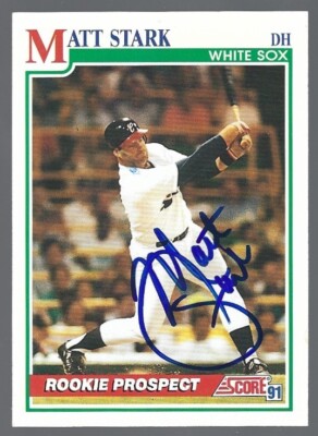 1991 Score Baseball #751 Matt Stark IP autograph signed card | eBay