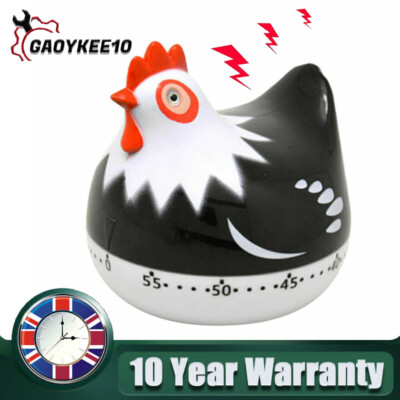 Hen Kitchen Egg Timer Manual Loud Alarm Mechanical Rotating Cooking ...