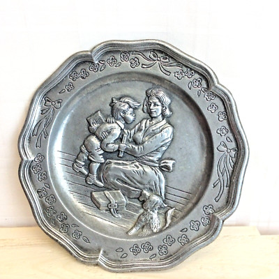 Sexton pewter Mother's Day Collection 1973 Made in USA plate 9" | eBay