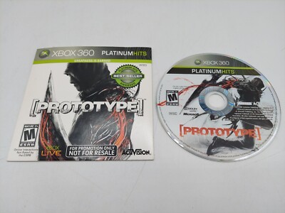 Prototype Xbox 360 Promotional Not For Resale Disc Full Game PROMO ...