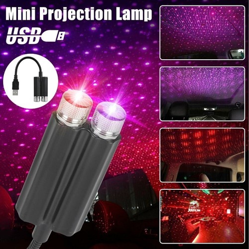 5V LED Lights USB Star Projector Lamp Car Roof Star Night Light | eBay