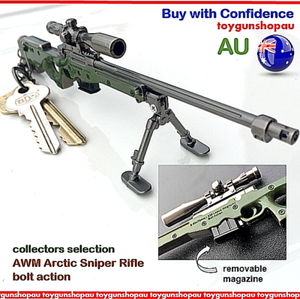 Sniper Rifle Keyring AWM Sniper Metal Gun Model Arctic Warfare Police ...