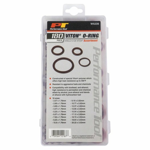 180 Piece Viton O-Ring Assortment Kit Pack w/ Storage Case New | eBay