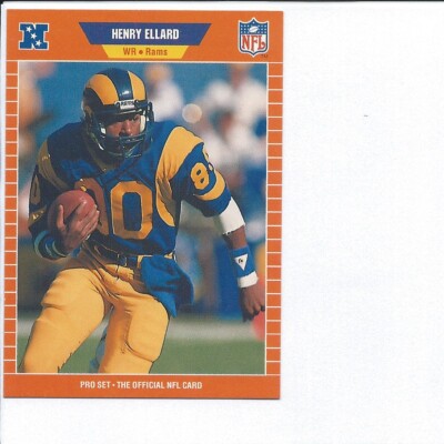 1989 Henry Ellard NFL Pro Set Card St Louis Rams #198 | eBay