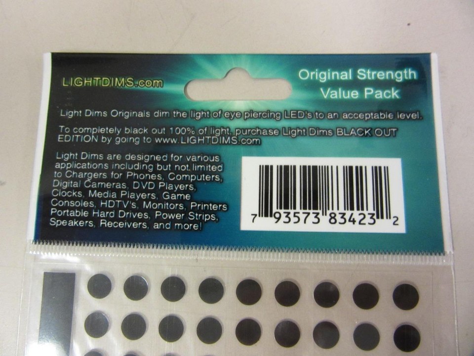 LightDims Original Strength - Light Dimming LED Covers Dims 50% to 80% ...