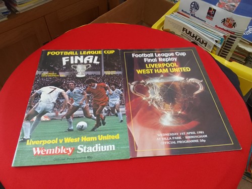 Liverpool v West Ham United League Cup Final @ Replay Programmes 1980/ ...