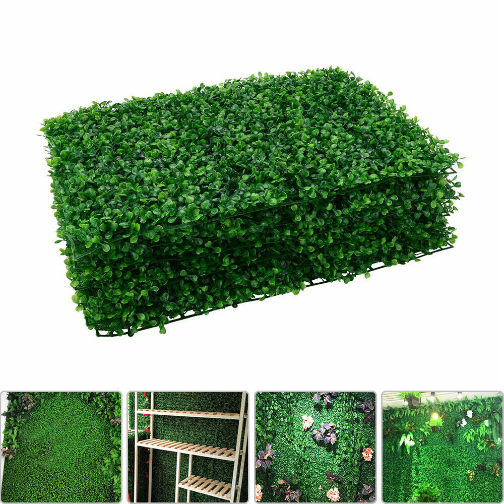 6X Artificial Plant Fence Greenery Wall Hedge Grass Mat Foliage Screen ...