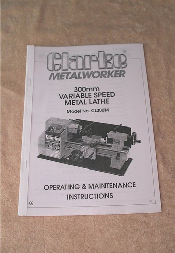 Clark Model CL300M Lathe Manual | eBay