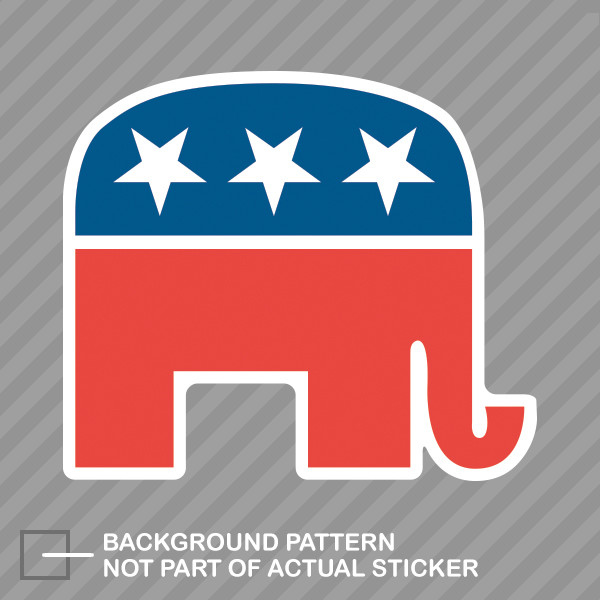 Republican Elephant Sticker Decal Vinyl republic political | eBay